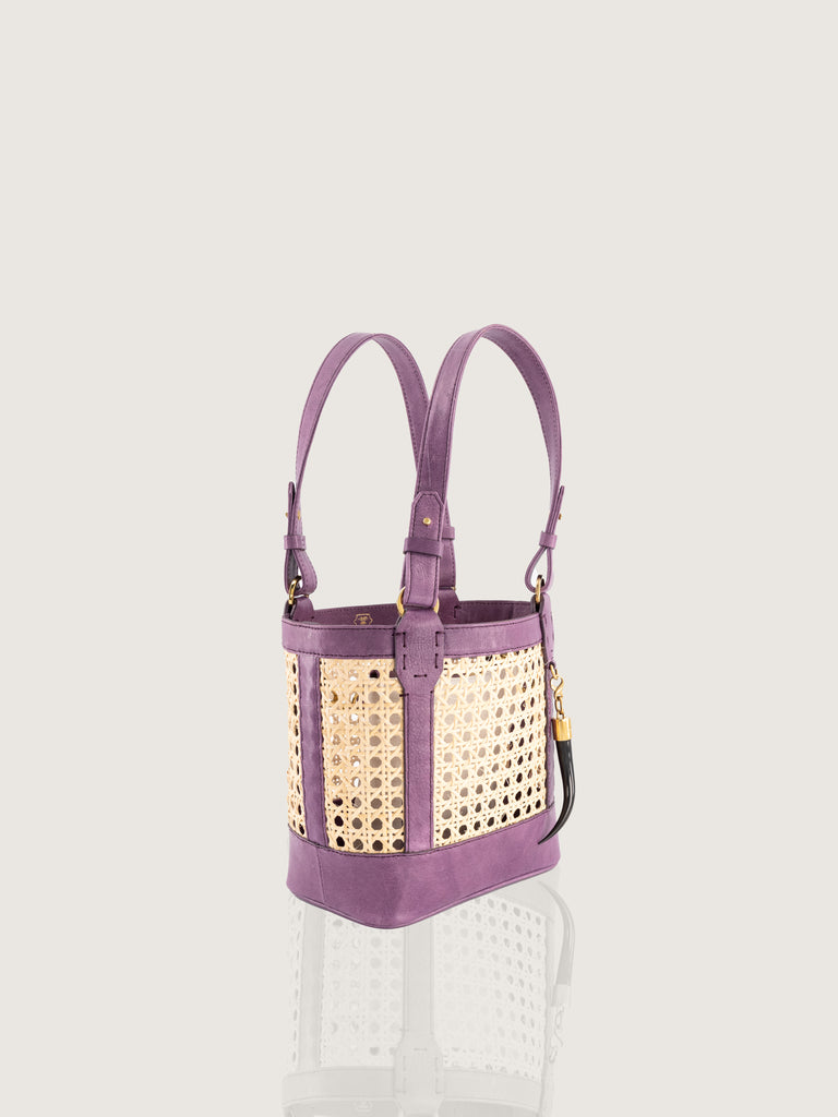 Rattan Bag Small African Violet – OKAPI