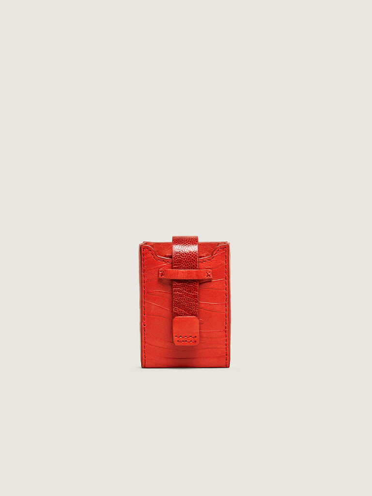 Bridge Card Holder - Scarlet Red Zebra – OKAPI